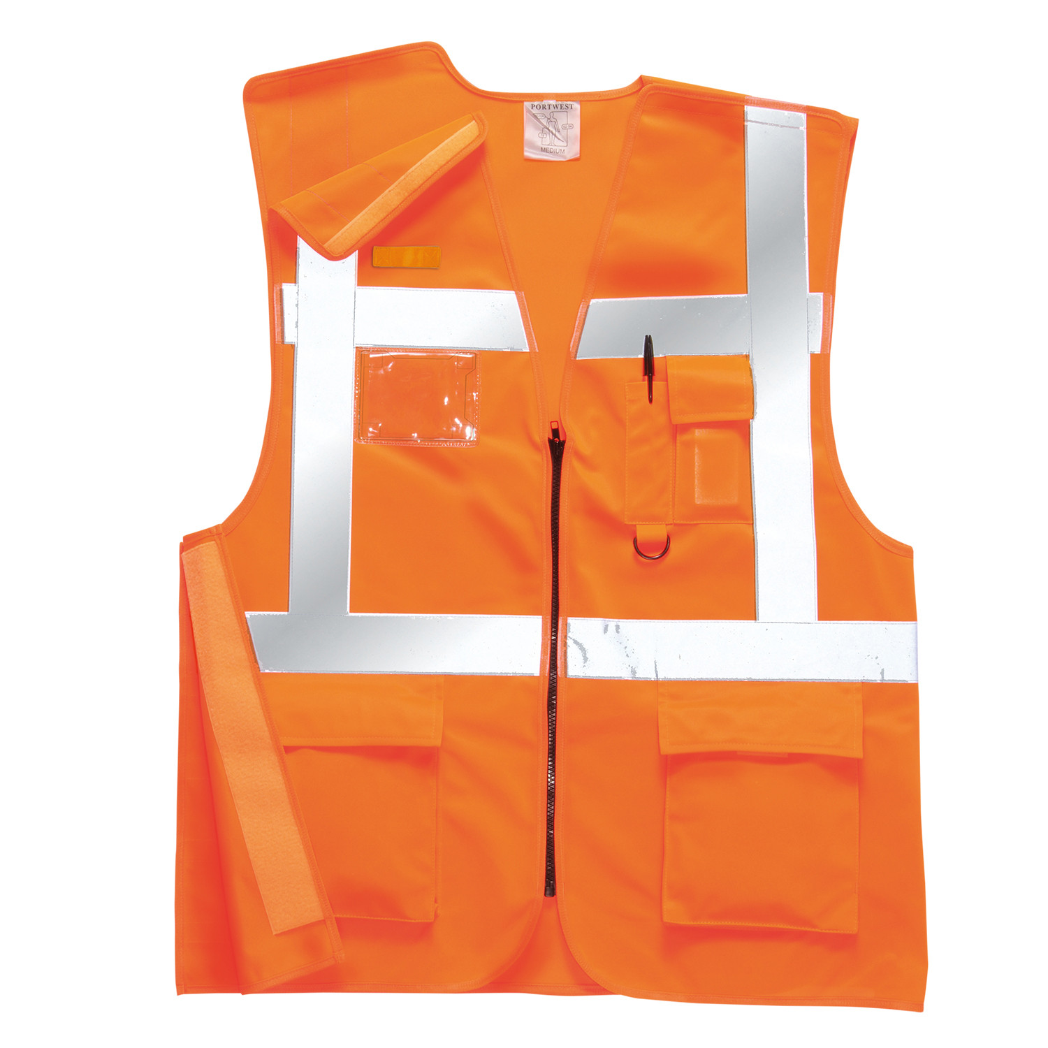 Hi-Vis Zip Executive Vest RT26 - Traffic - High visibility - Protective ...