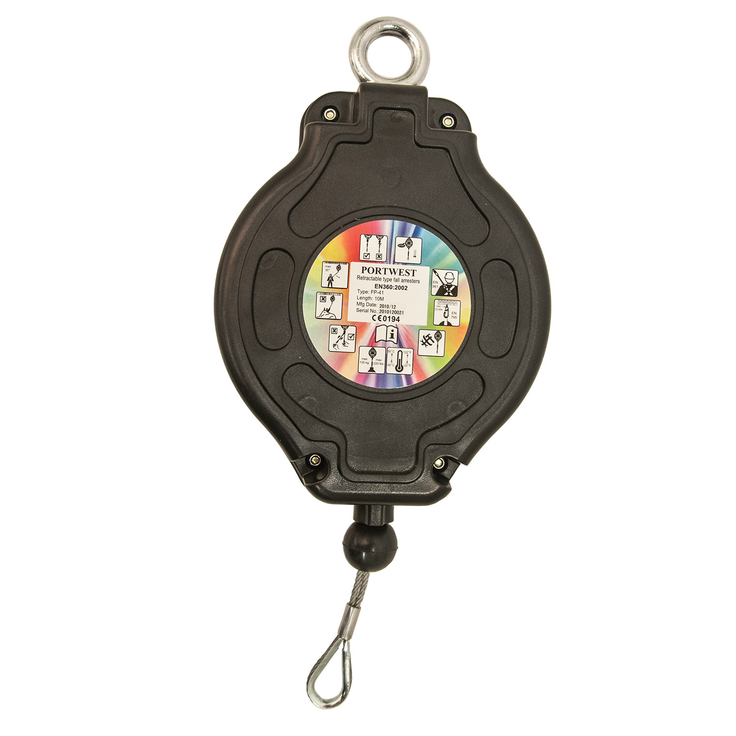 10m Retractable Fall Arrest Block FP41 - Automatic fall arrest block ...